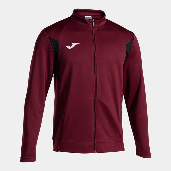 Joma Winner III Tracksuit Top - Wine/Black - footballkitsdirect.com