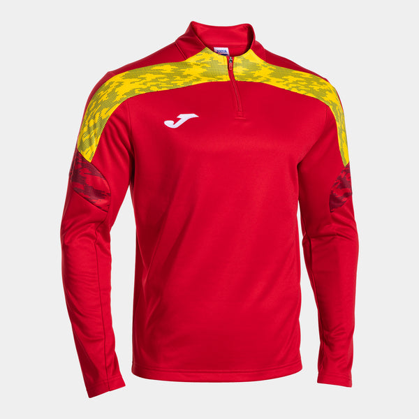 Joma Championship VIII Half Zip - Red /Yellow - footballkitsdirect.com