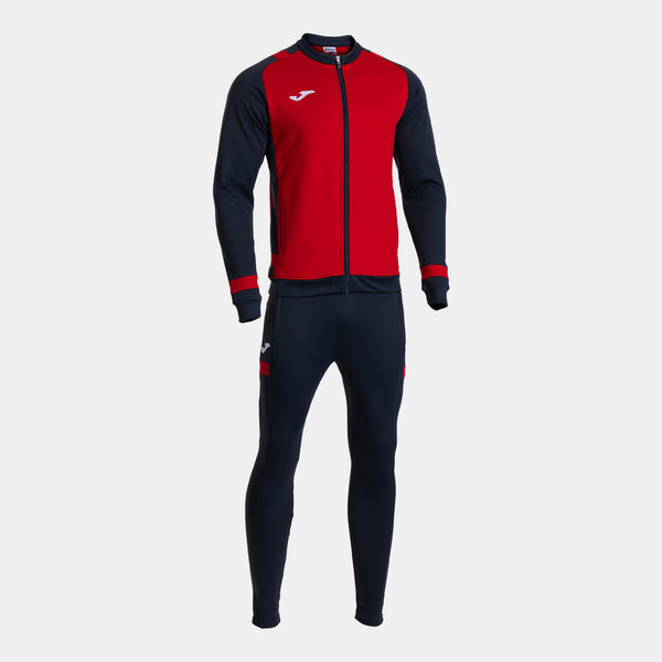 Joma Lider Tracksuit - Red/Dark Navy - footballkitsdirect.com