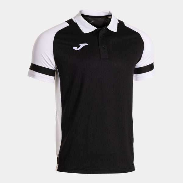 Joma Lider Polo - Black/White - footballkitsdirect.com