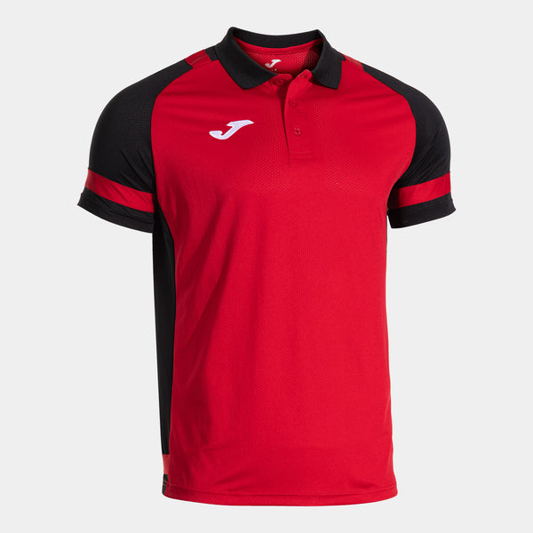 Joma Lider Polo - Red/Black - footballkitsdirect.com