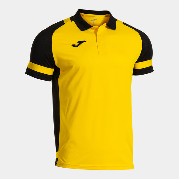 Joma Lider Polo - Yellow/Black - footballkitsdirect.com