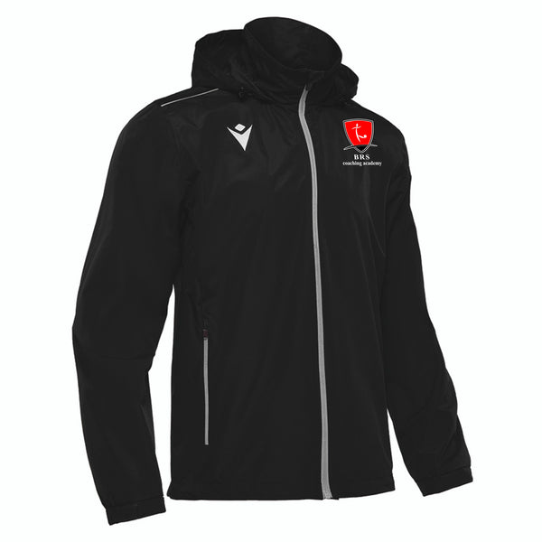 BRS Coaches - Macron Lyngen Rain Jacket - Black - footballkitsdirect.com