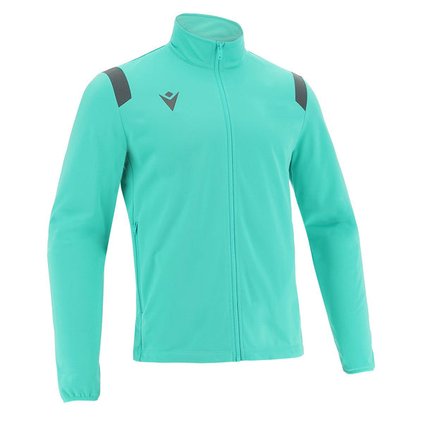 Macron Fujin Full Zip Top - Turquoise/Anthracite - footballkitsdirect.com